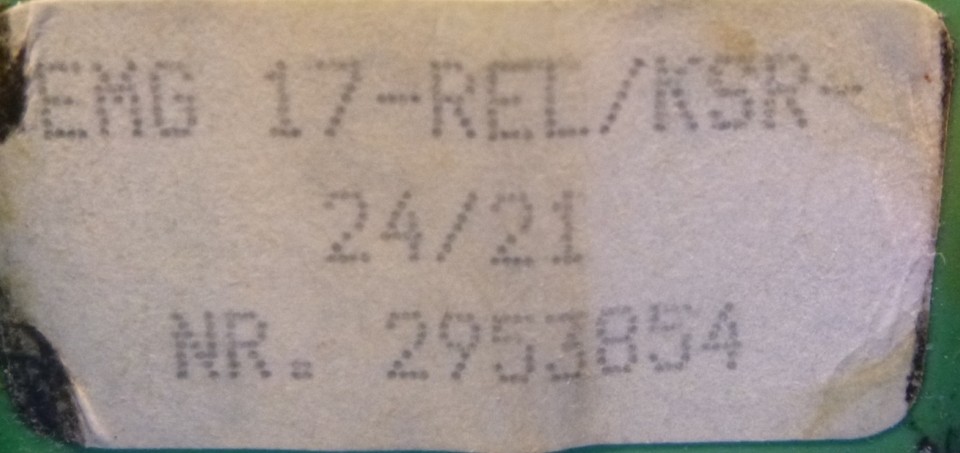 Phoenix contact EMG 17-REL/KSR-24/21 2953854 Relay (Rechn. Incl. Tax | eBay