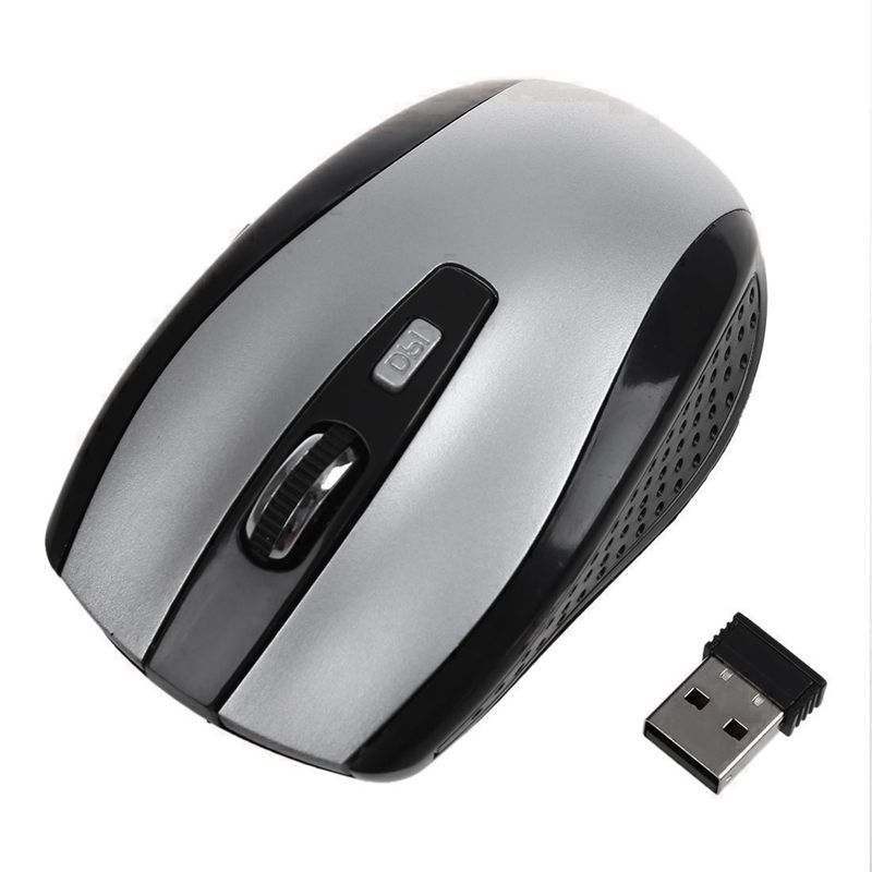 2.4G USB Receiver Wireless Optical Mice For PC Laptop ,Silver C5N8 ...