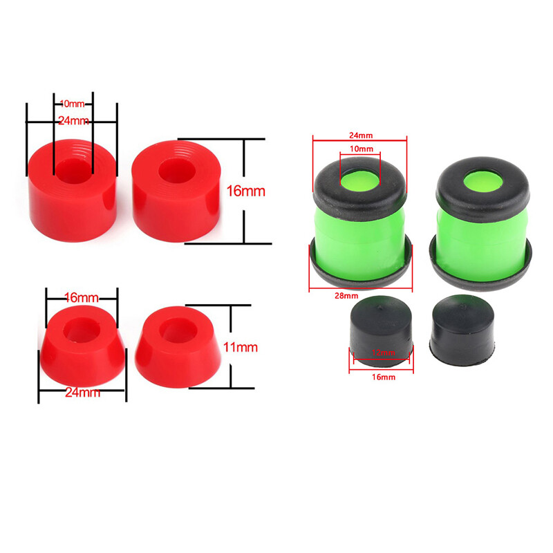 1 Set Skateboard Truck Rebuild Kit Bushing Washers Pivot Cups Shock ...