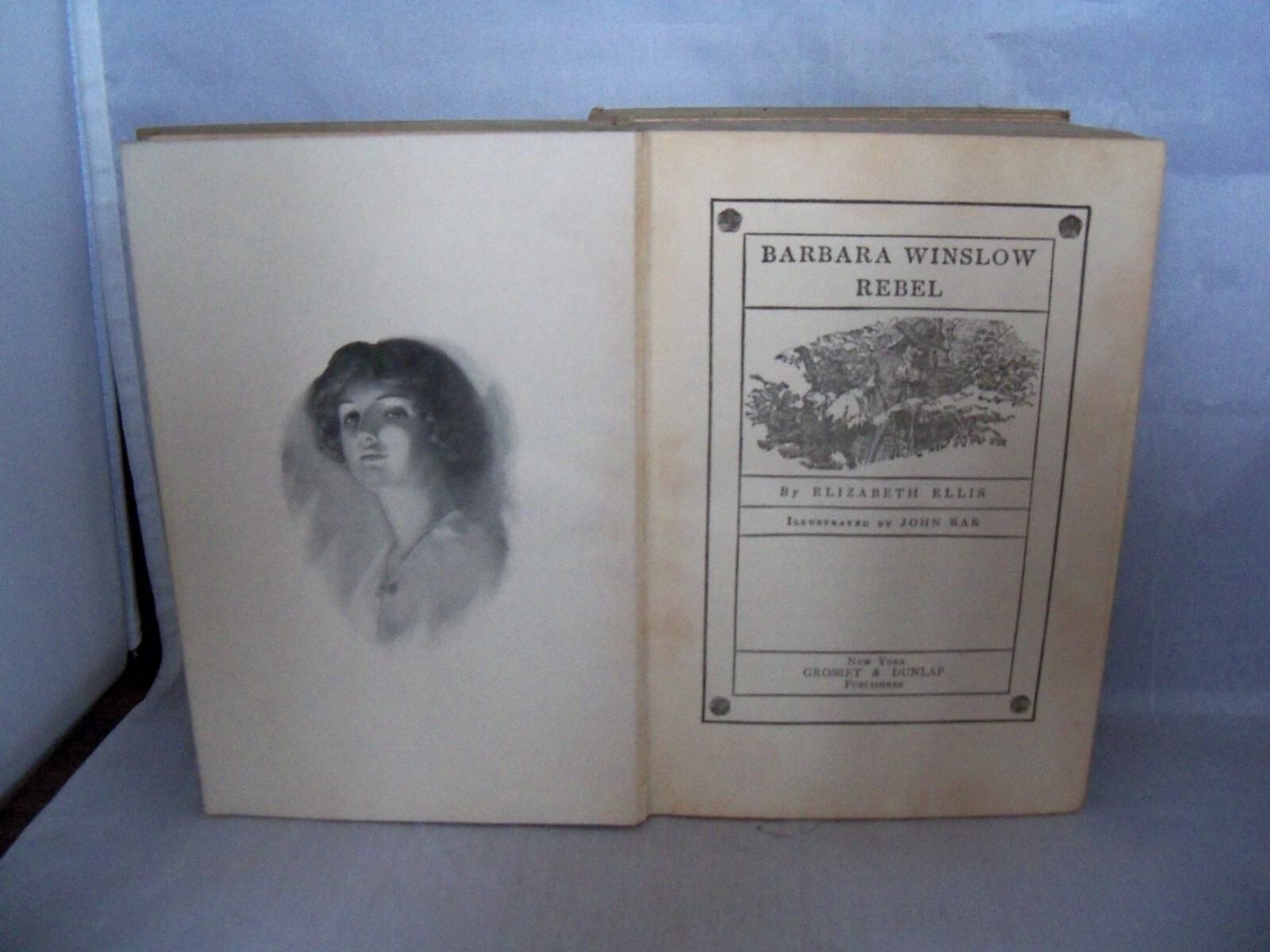 BARBARA WINSLOW REBEL by Elizabeth Ellis (Grosset & Dunlap) 1906 1st ...