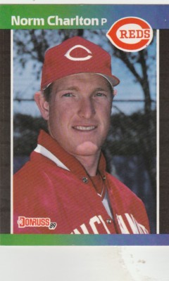FREE SHIPPING-MINT-1989 Donruss Baseball Card #544 Norm Charlton ROOKIE ...