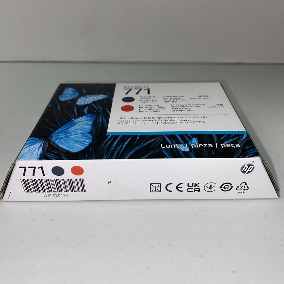 HP 771 Printhead CE017A - Chromatic Red/matte Black Genuine Exp 2026 ...