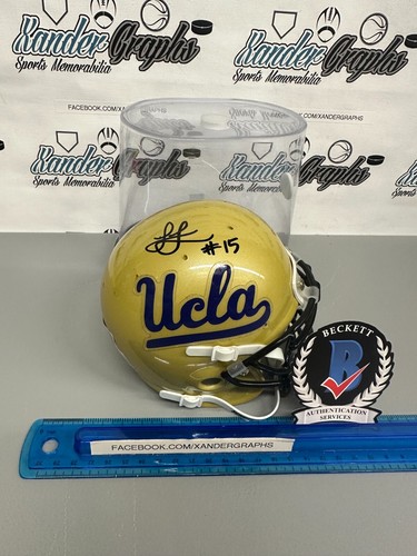 LAIATU LATU SIGNED AUTOGRAPHED SCHUTT MINI FOOTBALL HELMET UCLA BECKETT ...