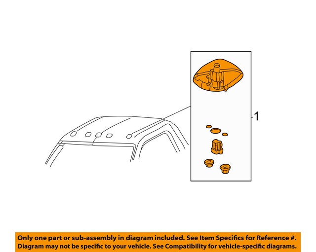 Ford OEM CAB Light Set of 5 6c3z-15442-a Super Duty F250 F350 for sale ...