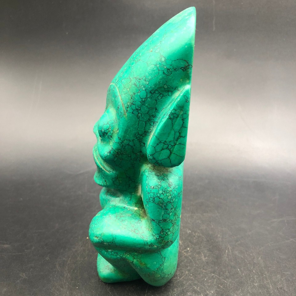 China Hongshan Culture Old Turquoise carved Sun God Helios Sun-God ...
