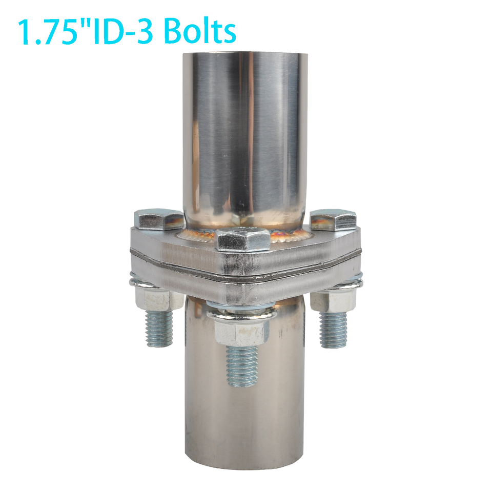 1.75''-2.5''ID Quick Fix Exhaust Spring Bolt Flange Repair Pipe Kit 2/3 ...