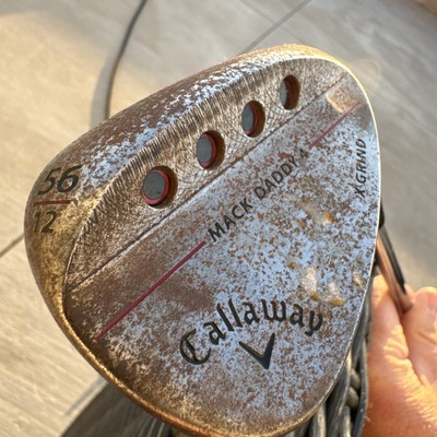 Callaway Mack Daddy 4 X Grind Milled Raw 56* Sand Wedge Stiff S200 Tour ...