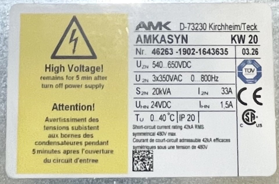AMK AMKASYN KW 20 Servo Drive | eBay
