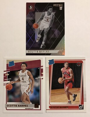 3 Card Lot Scottie Barnes 2021 Donruss Rated Rookie #236 #32 2021 Recon ...