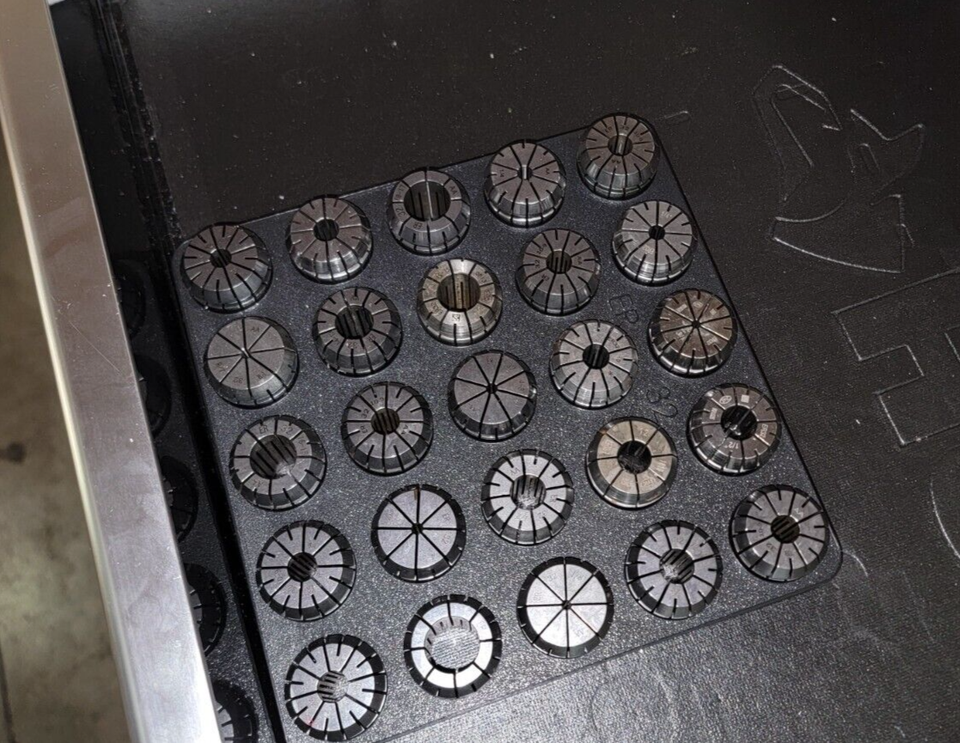 (2-pack) ER-32 Collet Tray: ER32 Organizer for storage, Tools Caddy ...