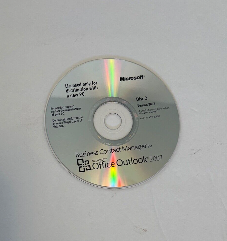 Microsoft Office 2007 Professional Full English Version MS Pro w/ COA ...