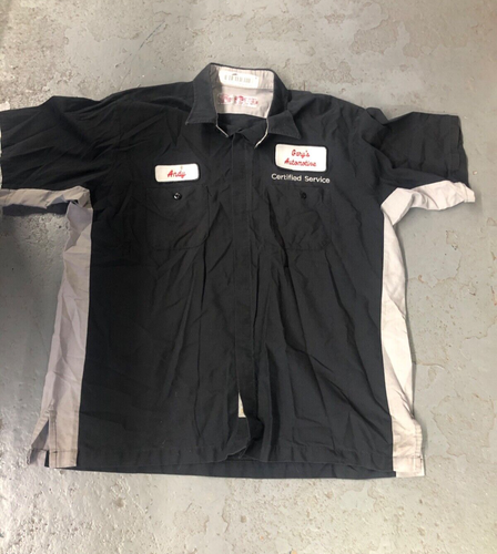 Men's Red Kap "Gary's Automotive" Mechanic Garage Shop Shirt "Andy" 2XL ...