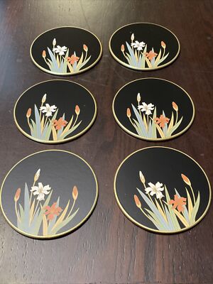 Set of 6 Designer Collection Jason Coasters, Cork Back, Acrylic Coated ...