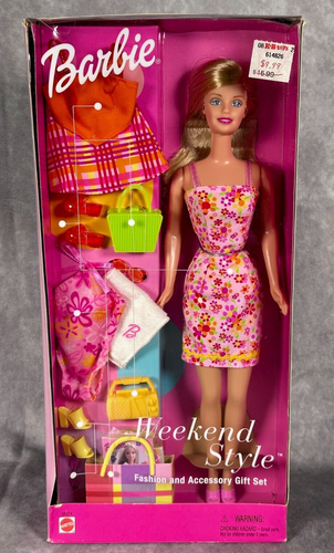 Barbie Weekend Style Doll Fashions & Accessory Gift Set 2001 Mattel ...