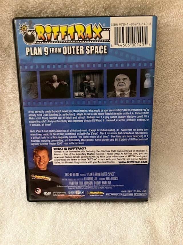 Rifftrax: Plan 9 from Outer Space (DVD, 1959) for sale online | eBay