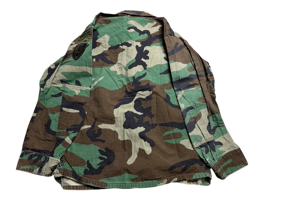 CAG MODIFIED BDU WOODLAND SHIRT M81 RAID MOD DELTA M Special Forces ...