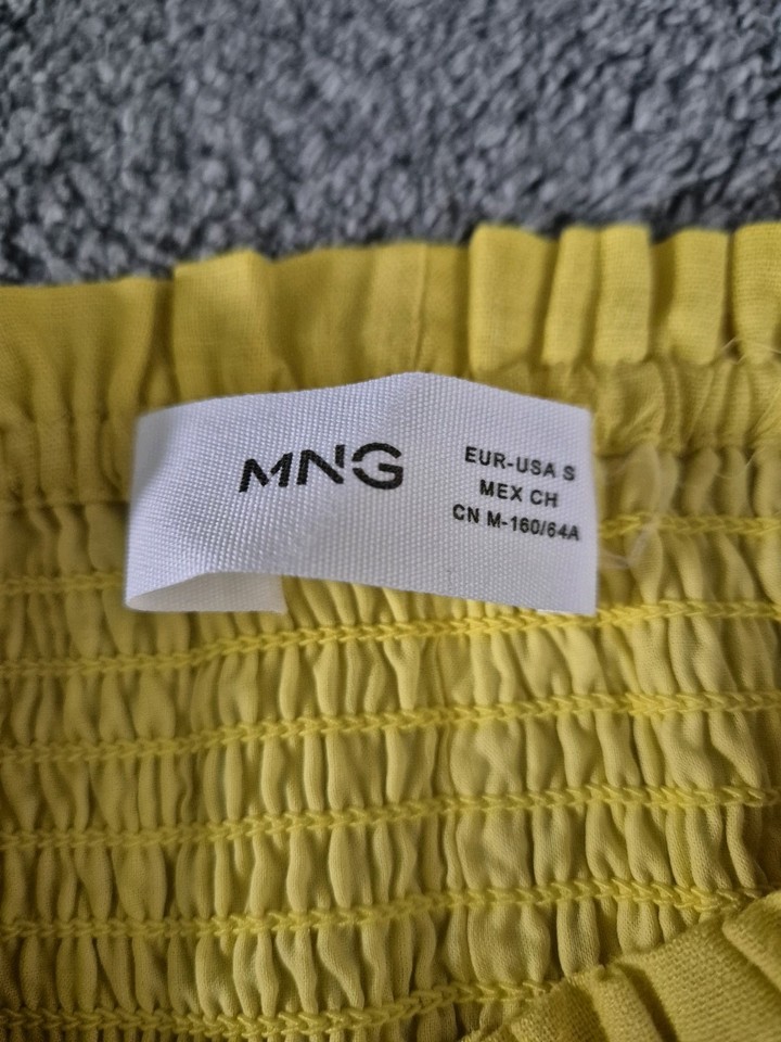 Brand New Mango Yellow Short Skirt_Size S | eBay UK