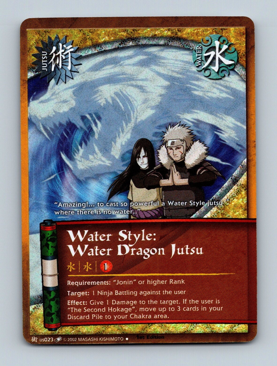 Naruto CCG - DIAMOND - Water Style: Water Dragon Jutsu - FOIL Quest for ...