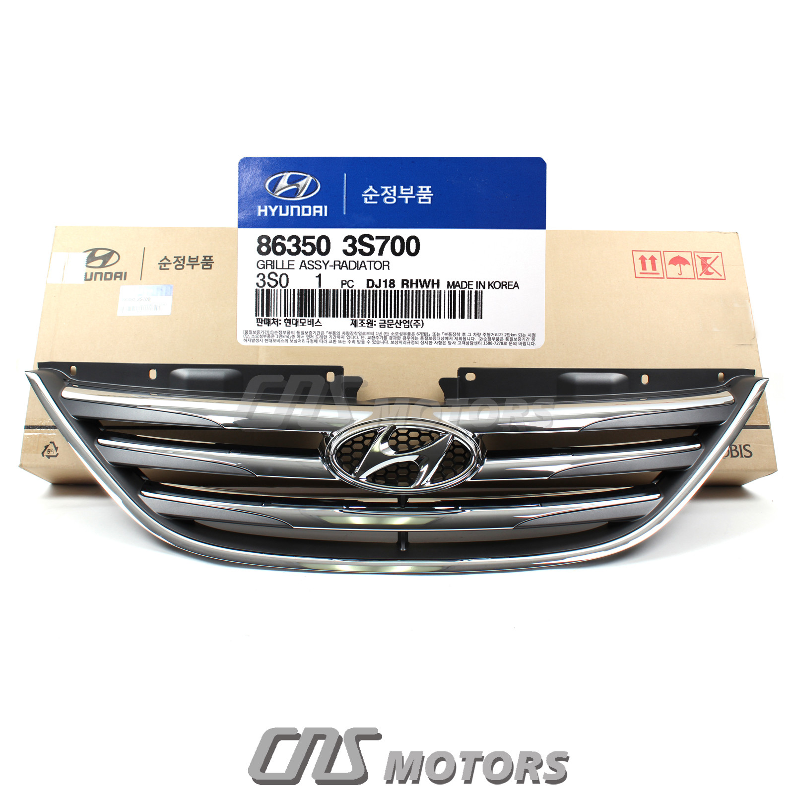 GENUINE Radiator Grille Front for 2011-2014 Hyundai Sonata OEM ...