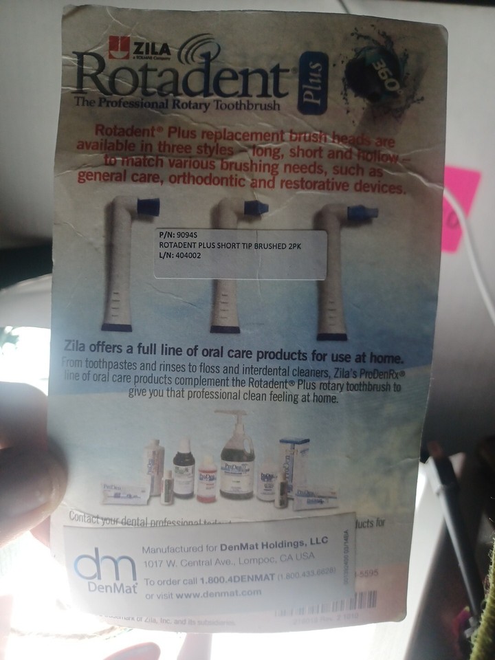 Rotadent Plus Brush head Short Tip | eBay