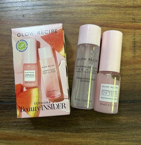 NEW Sephora Beauty Insider Glow Recipe Watermelon Toner Dew Drops Set ...