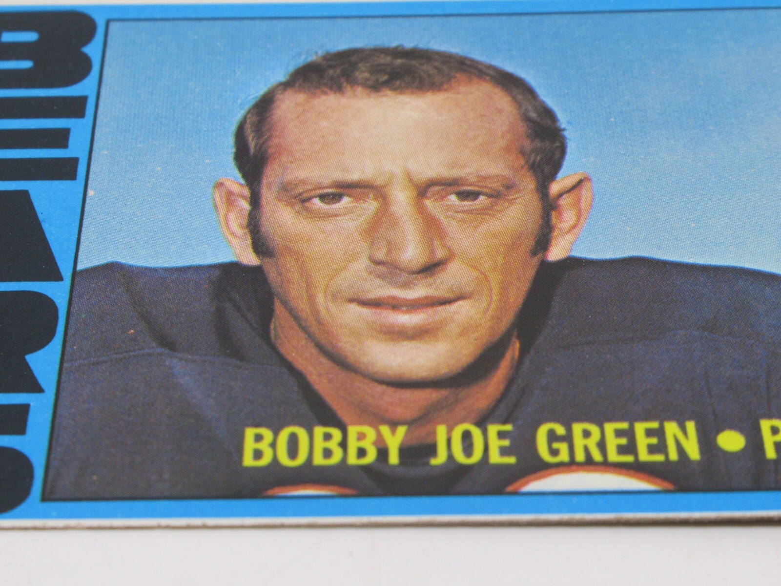 Bobby Joe Green LOT of 2 Chicago BEARS 1972 Topps #11 NFL Football Card ...