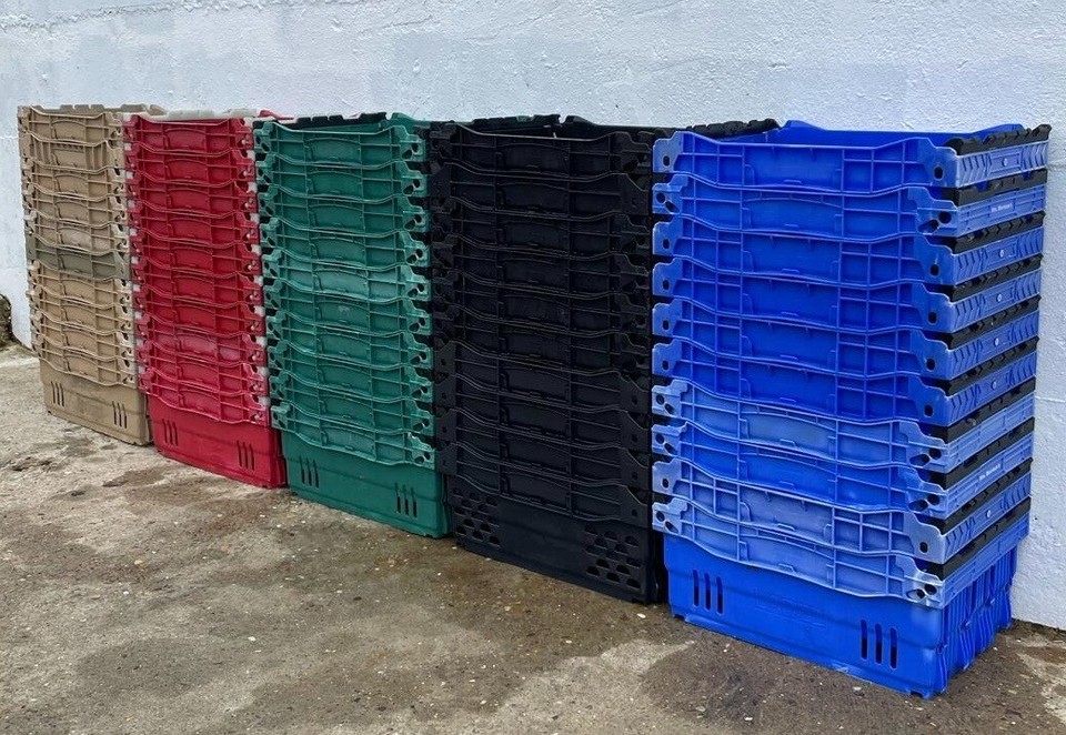 20 x Bale Arm Crates Office Craft Storage Boxes 400 x 300 x 180mm A4 ...