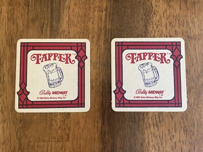 Bally Midway Tapper Arcade Game Authentic 1983 Advertising Beer 2 ...