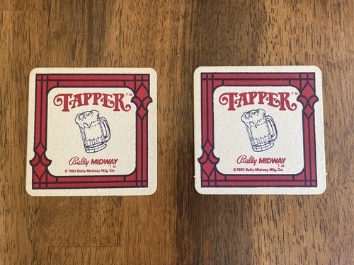 Bally Midway Tapper Arcade Game Authentic 1983 Advertising Beer 2 ...