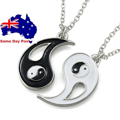 Yin Ying Yang Pendant Necklace Chain Couple Friend Friendship Jewellery ...