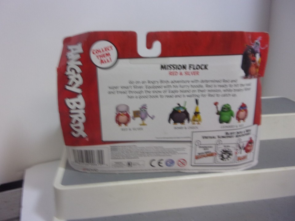 Angry Birds Mission Flock Pack Red & Silver Figures 2-Pack w/ surprise ...