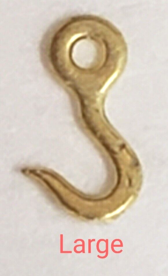Scale Cargo/Rigging Hooks 4 Ships/Scratch Build 1 Lot=20 hooks Brass ...