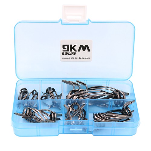 35pc Titanium Oxide Fishing Rod Guides Set Rod Building Tip Rod Repair ...