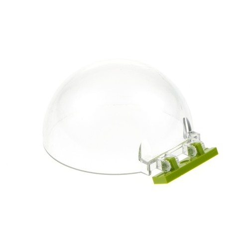 1x Lego Windshield 8x8x3 Transparent White Half Sphere Hinge 44822 ...
