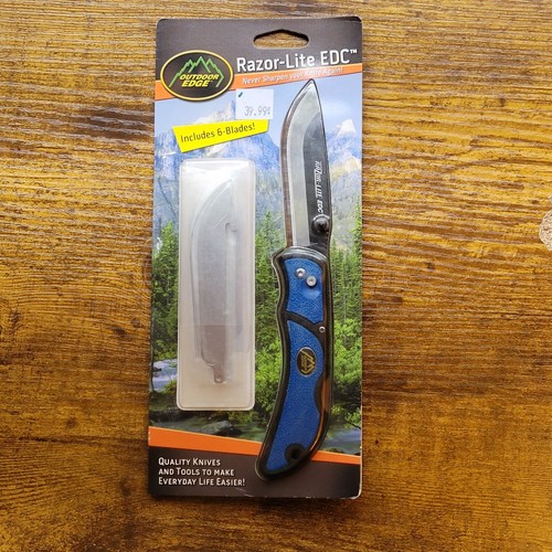 Outdoor Edge Razor Lite EDC Lockback Knife W/Replaceable Blade System ...