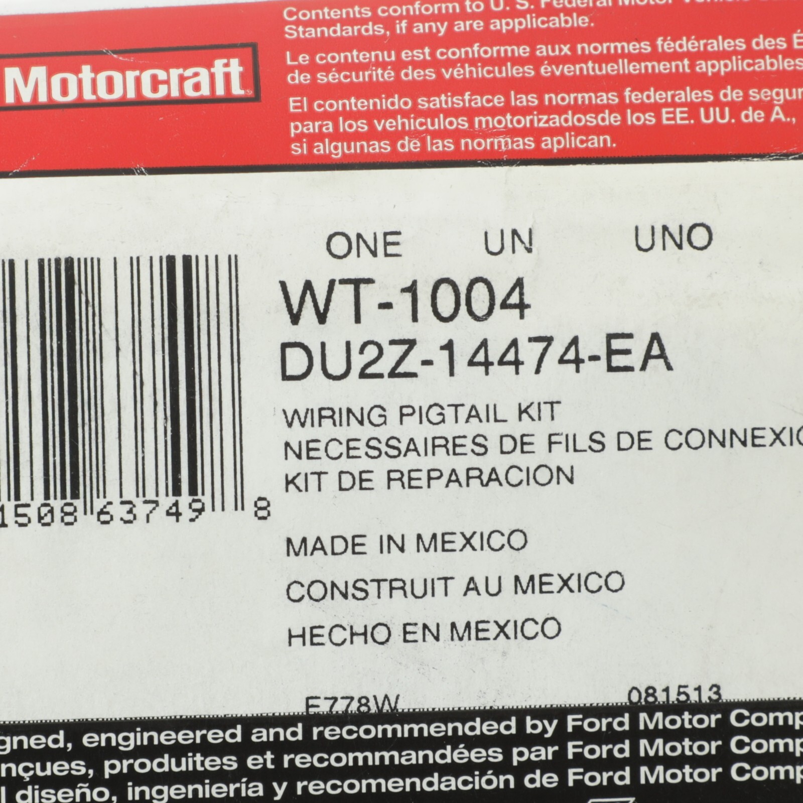 Genuine Ford Fuel Pump Jumper Harness Kit Terminal DU2Z-14474-EA | eBay