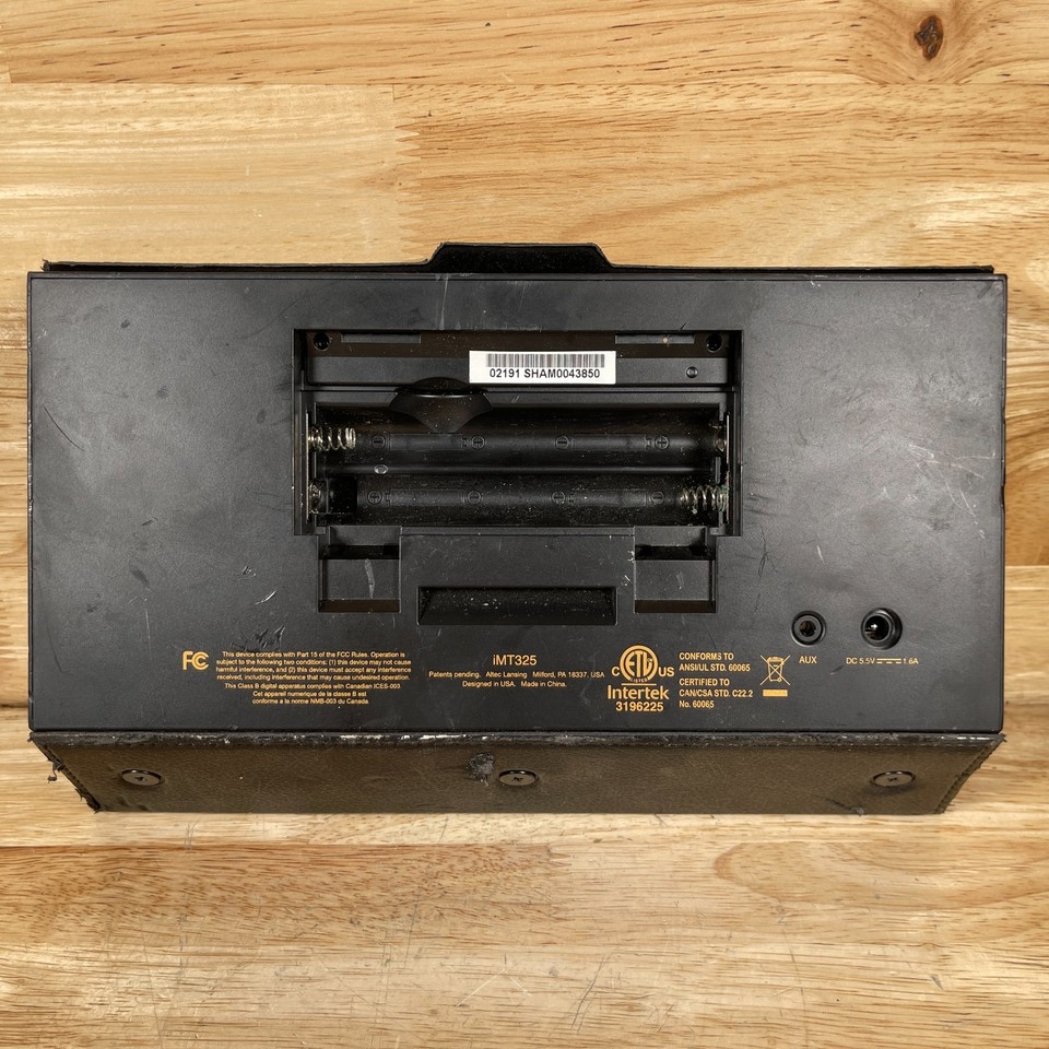 Altec Lansing iMT325 InMotion Compact Speaker Dock Black For Apple iPod ...