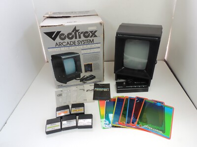 GCE Vectrex Console in Box w/ 5 Games, Overlays, Manuals, Serials Match ...