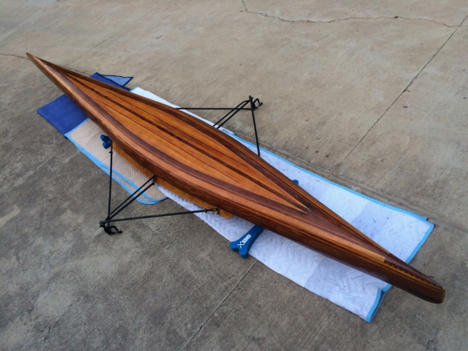 Wooden Rowing Shell / Scull - 19ft - Single | eBay