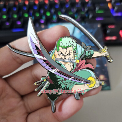 One Piece / Roronoa Zoro limit Metal lapel Enamel Pin Badge Brooch ...