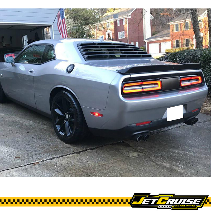 Fits 08-23 Dodge Challenger Rear Window Scoop Louver Sun Shade Cover ...
