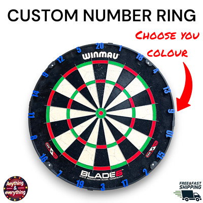 Custom Dartboard Number Ring – Choose Colour, Fits Winmau Blade 6, Free ...