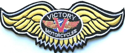 Motorcycle Victory Wings Patches Embroidered Golden Motorbike VICTORY ...