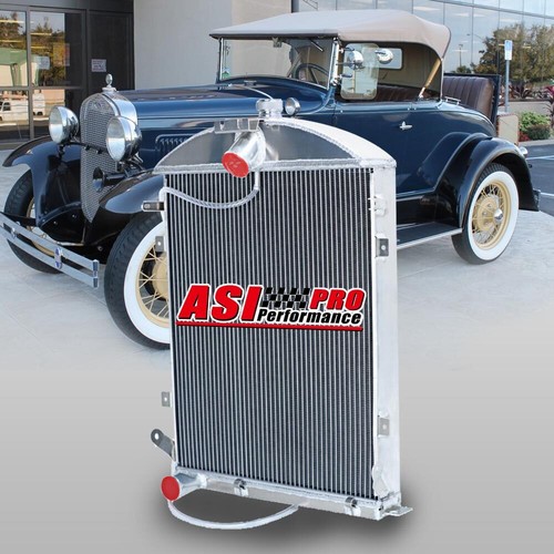 3 Row Aluminum Radiator fit 1930-1931 Ford Model AA Double A Heavy Duty ...
