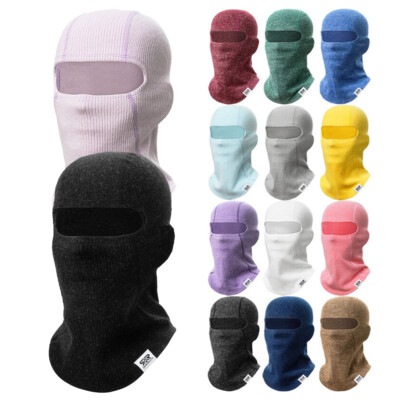 Winter Full Face Mask Balaclava Knitted Cap Motorcycle Cycling Ski ...