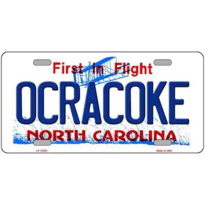 Ocracoke North Carolina Motorcycle License Plate Sign Car Truck Wall ...