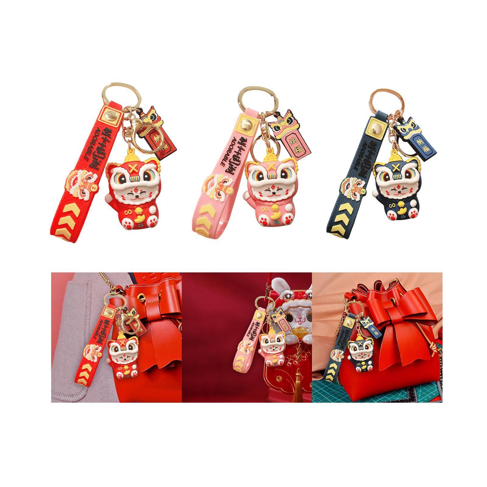 2024 Dragon Chinese Lunar New Year Keychain Cute Chinese New Year ...