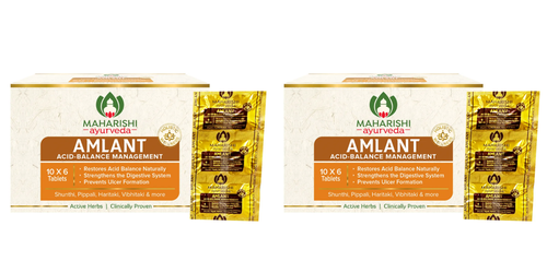 4 x Maharishi Ayurveda AMLANT Tablets (60 Tabs) Relief from Acidity ...