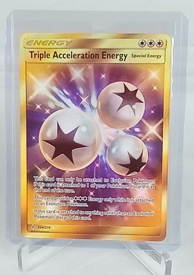 Triple Acceleration Energy Foil Gold #234 Pokémon Card 2019 | eBay