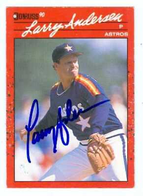Larry Anderson autographed Baseball Card (Houston Astros) 1990 Donruss ...